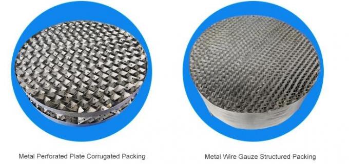 SS Structured Packing Column , Metal Corrugated Packing For Separation ...