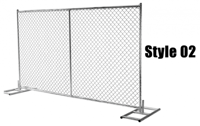 Hot Dip Galvanized Construction Temporary Mesh Fencing , Gi Chain Link ...