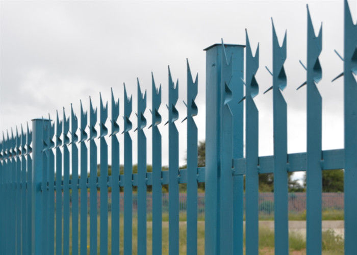 PVC Coated Metal Triple Spike Garden Palisade Fencing 1-6m Height W ...
