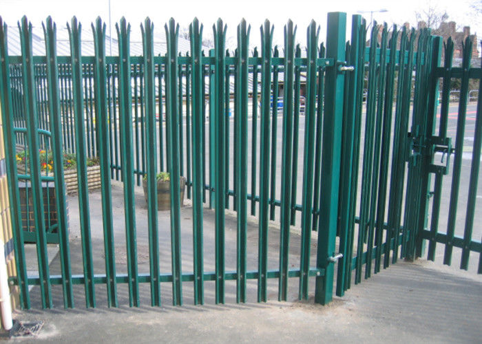 Galvanized Euro W Pale 70mm Steel Palisade Fencing 1.8*2.75m For ...