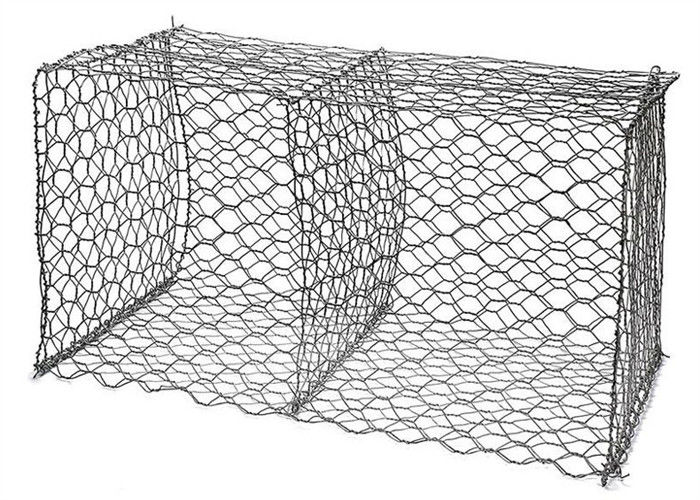Zinc Coated Metal Stone Cage gabion mesh baskets 2m x 1m x 1m For Water ...