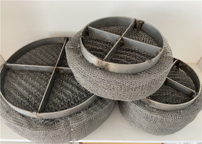 SS 304 Wire Mesh Mist Eliminator Demister Pad For Liquid And Gas Seperation