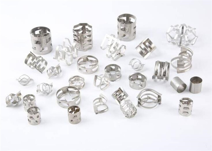 304L Metal Pall Ring , Random Tower Packing For Distillation Column 25mm