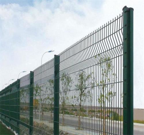 Decorative Wire Mesh Triangle Fence Panel High Security Customized Color