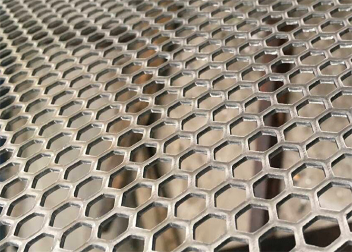 Punching 1*2m Hexagonal Hole Perforated Wire Mesh